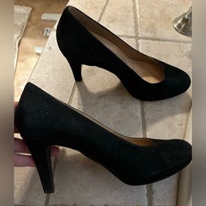 Naturalizer | Shoes | Naturalizer Michelle Black Suede Pumps 9m New ...